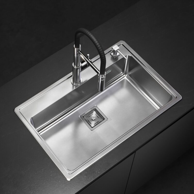 Pileta Johnson Quadra Max Q71 A acero inoxidable | bacha cocina